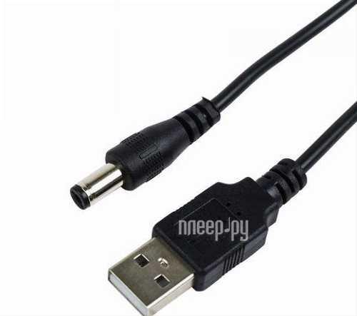 Кабель питания Rexant USB - DC 2.1x5.5mm 1.5m