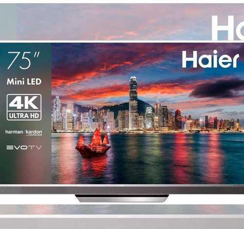 Телевизор Haier 75 Mini LED Pro, серый