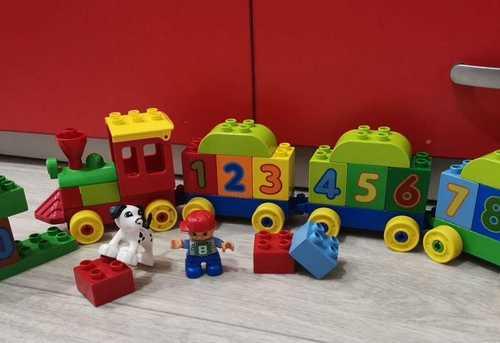 Lego duplo поезд цифры 10558