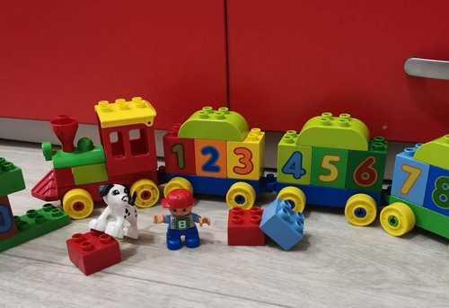 Lego duplo поезд цифры 10558