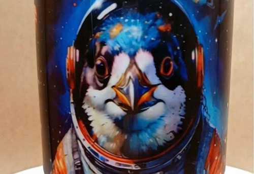 Кружка с принтом "Пингвин в Космосе"