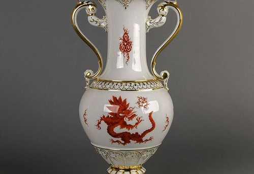 Фарфоровая ваза с Драконом Meissen Германия