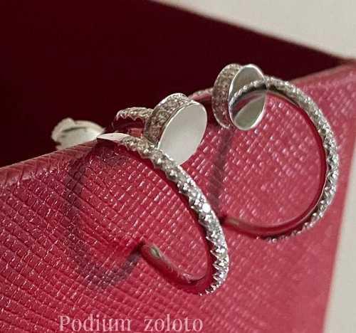 Золотые серьги Cartier juste UN clou