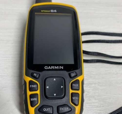 Навигатор Garmin GPSmap 64 + карты РФ