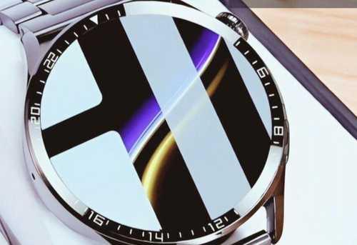 Премиум смарт часы GT4 max Smart watch серебро