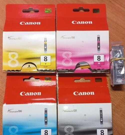 Картриджи Canon CLY-8 и 5 pgbk