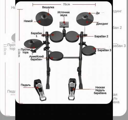 Электронные барабаны Aroma TDX 15