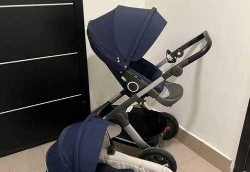 Коляска Stokke trailz 2 в 1 (+ меховой кант)