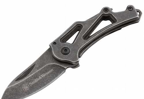 Smith & Wesson Pocket Knife Stonewash Keychain