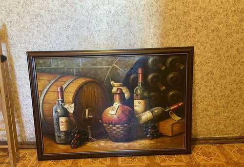 Картина С. Вайнбергер "Погребок. Запасы винодела"