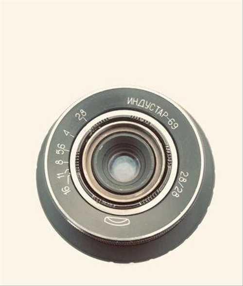 Объектив sony nex 28mm f2.8 индустар-69 блинчик