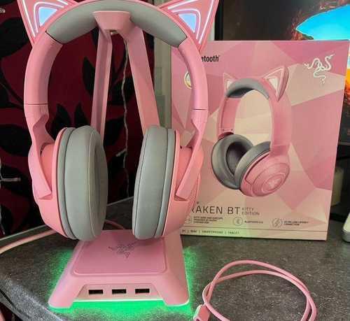 Наушники Razer kraken kitty и Razer base station