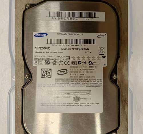 HDD Samsung SP2504C 250Гб