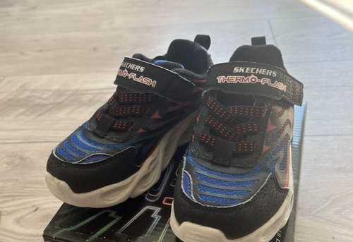 Кроссовки детские 26 светящиеся skechers