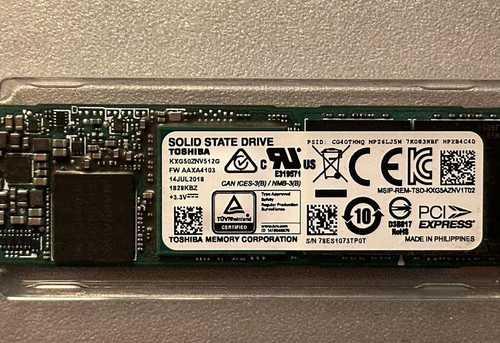 SSD nvme Toshiba 512GB