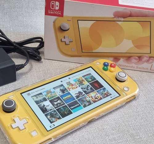 Nintendo switch lite + 512 gb + 30 игр