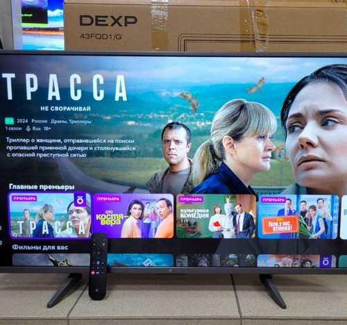 Телевизор dexp 43" SMART TV FullHD