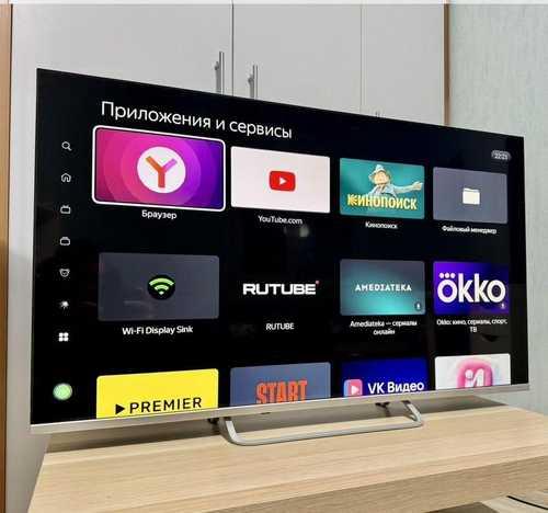 Шикарный 4K телевизор 110см Алиса