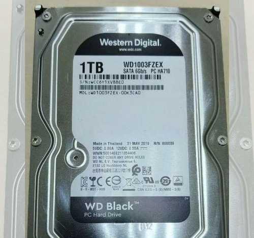 Hdd 1 tb WD black (почти новый)