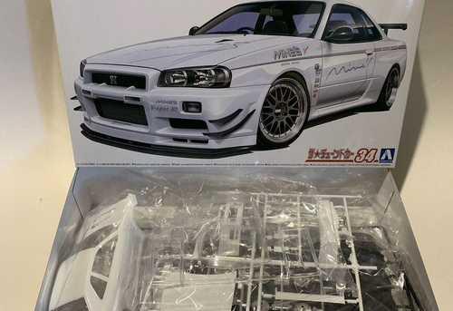 Сборная модель 1/24 Mine's BNR34 Skyline GT-R