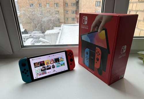 Новая Nintendo Switch Oled Neon Чип+256+Игры
