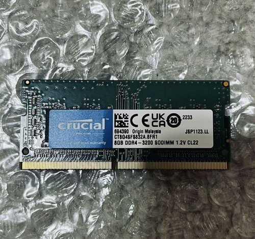 Оперативная память ddr4 8gb sodimm 3200