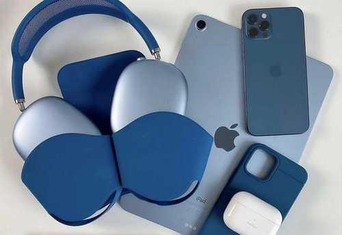 Airpods Max Premium Blue (синие,новые )