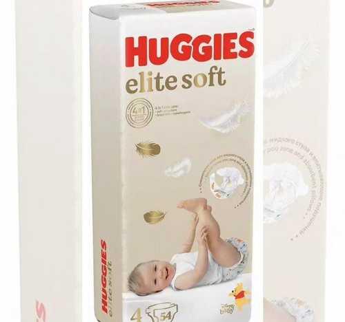 Подгузники Huggies Elite Soft 4 (8-14 кг) 54 шт