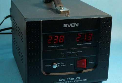 Стабилизатор напряжения svеn AVR-2000 lсd