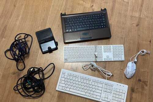 Ноутбук Asus x42f, клавиатура apple, плеер