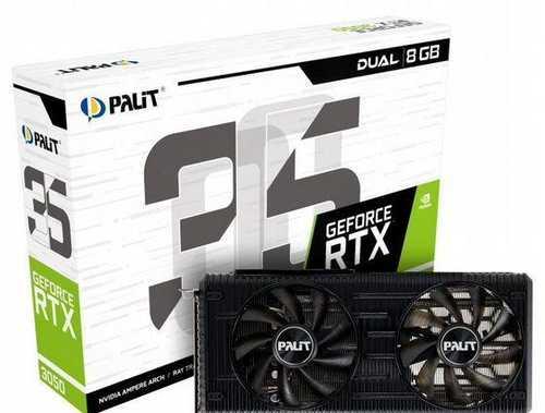 Palit RTX 3050 dual 8гб Новая