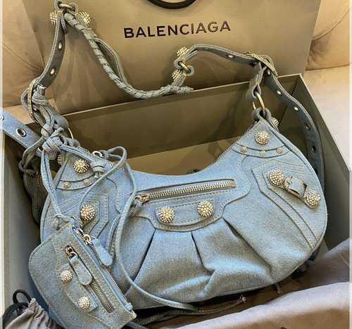 Сумка Balenciaga Le Cagole S denim