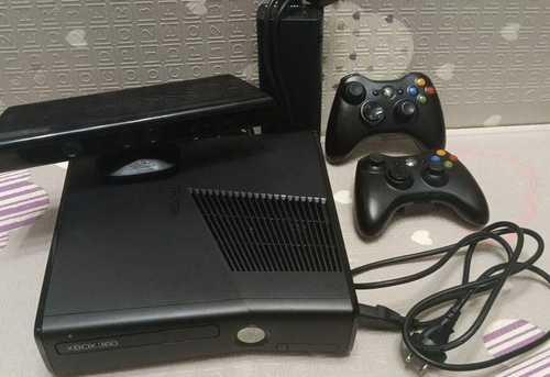 Xbox 360E Freeboot 250 Gb 2 геймпада + Kinect