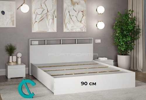 Кровать PL-220, белая, 90 см