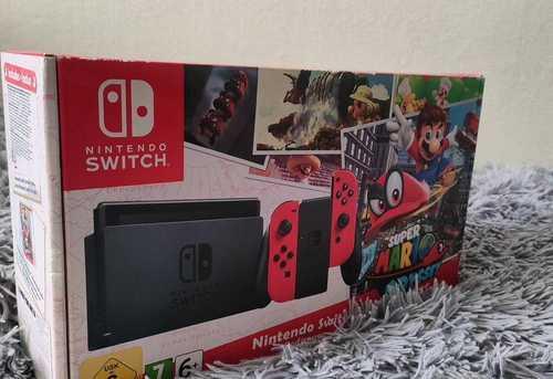 Switch Red Super Mario Odyssey Bundle Новый