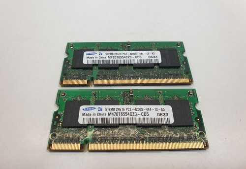 DDR2 2x512 Mb 533 Mhz So-Dimm Samsung