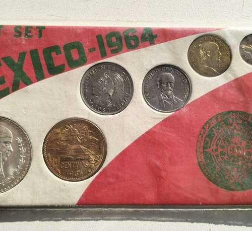 Набор монет Мексика 1964 год