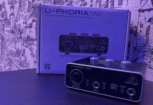 Аудиокарта behringer um2