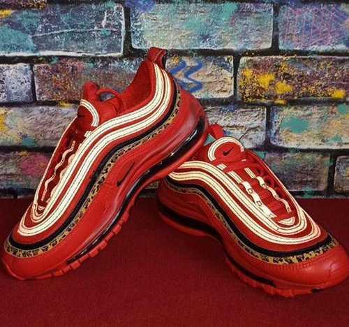 Кроссовки " Nike " air max 97 Leopard pack red
