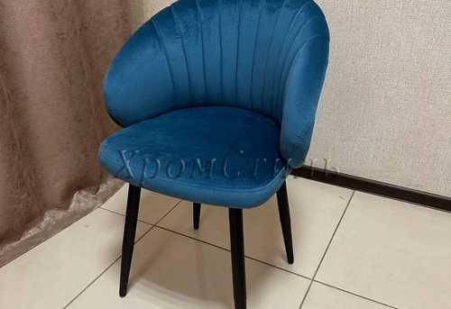 Мягкие кухонные стулья зефирки "Салерно" синие