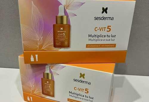 Набор Sesderma сыворотка C-VIT5 30 мл+флюид 10 мл