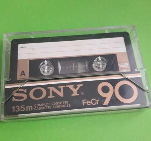 Аудиокассета Sony FeCr 90 Франция 1978.тдк.D90