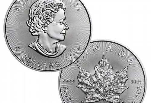 Инвестиционная одна серебряная монета Канада
