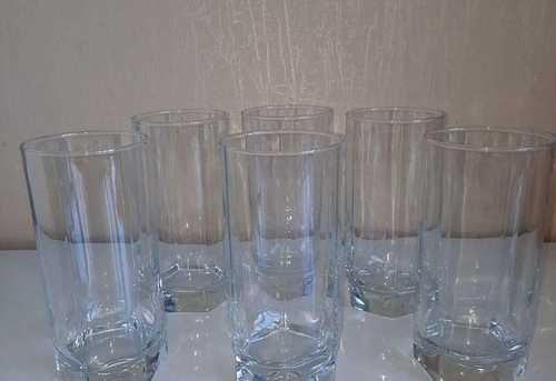 Набор стеклянных стаканов 6 шт