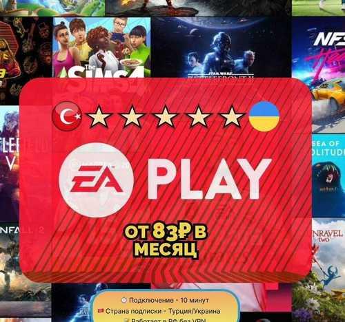 Подписка PS Ea Play 1/12 Месяцев