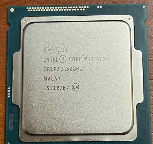 Процессор i3-4150 3,5Ггц/встроенное видео