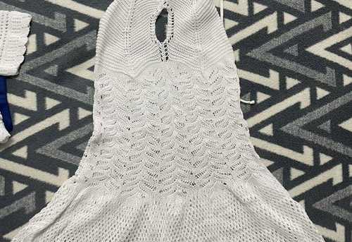 Платье вязаное 110 нарядное