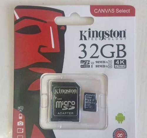 Карта памяти microsoft Kingston 32 GB