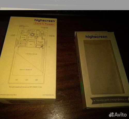 Коробки от смартфона Highscreen Zera S power