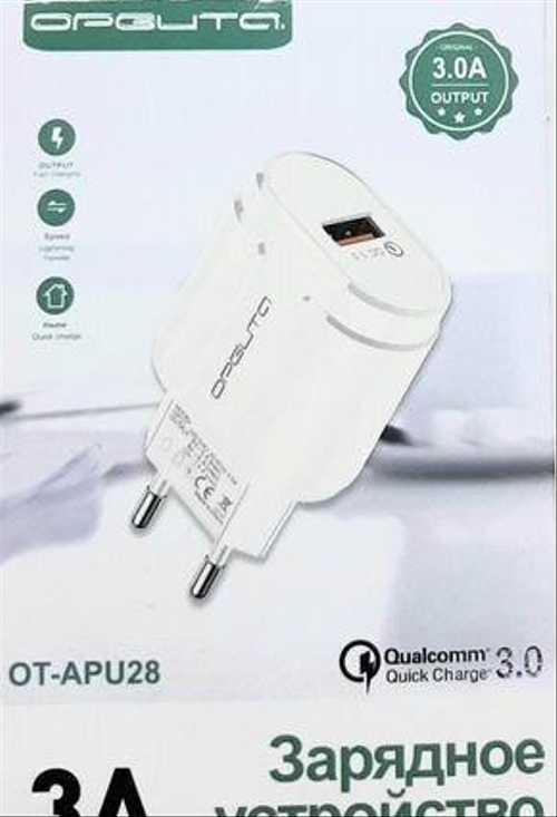 USB - розетка 5В 3500mA OT-APU28 choice (быстр. за
